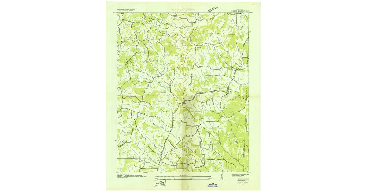 Old Maps of Acton, TN for Academic Research | Pastmaps