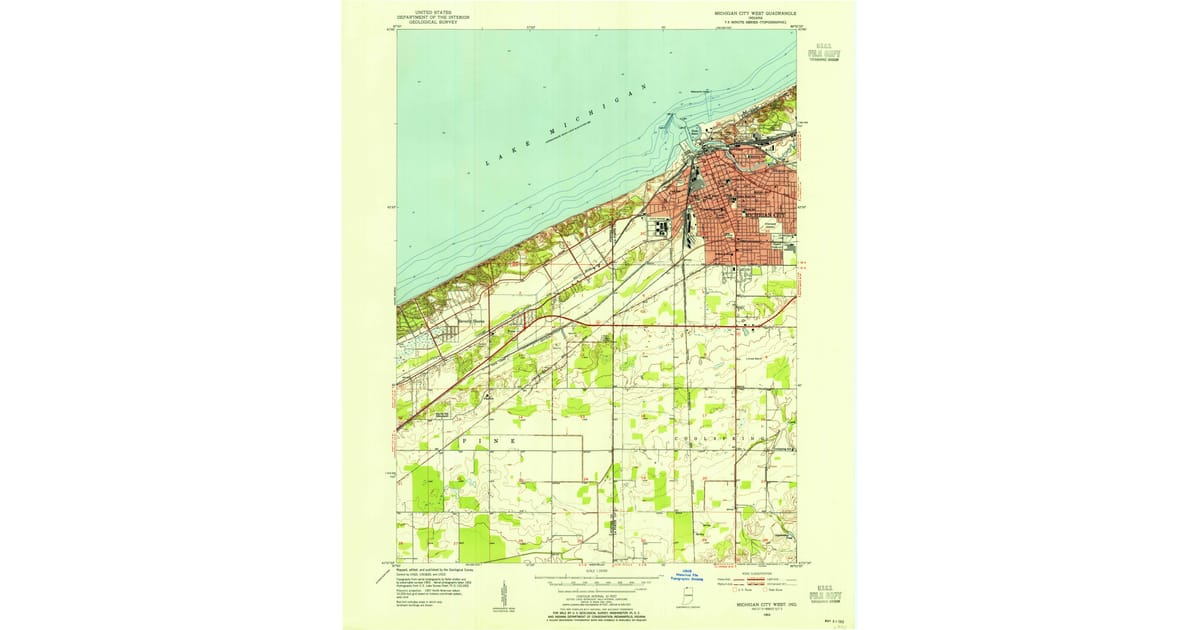 Old Maps of Michigan City, IN | Pastmaps
