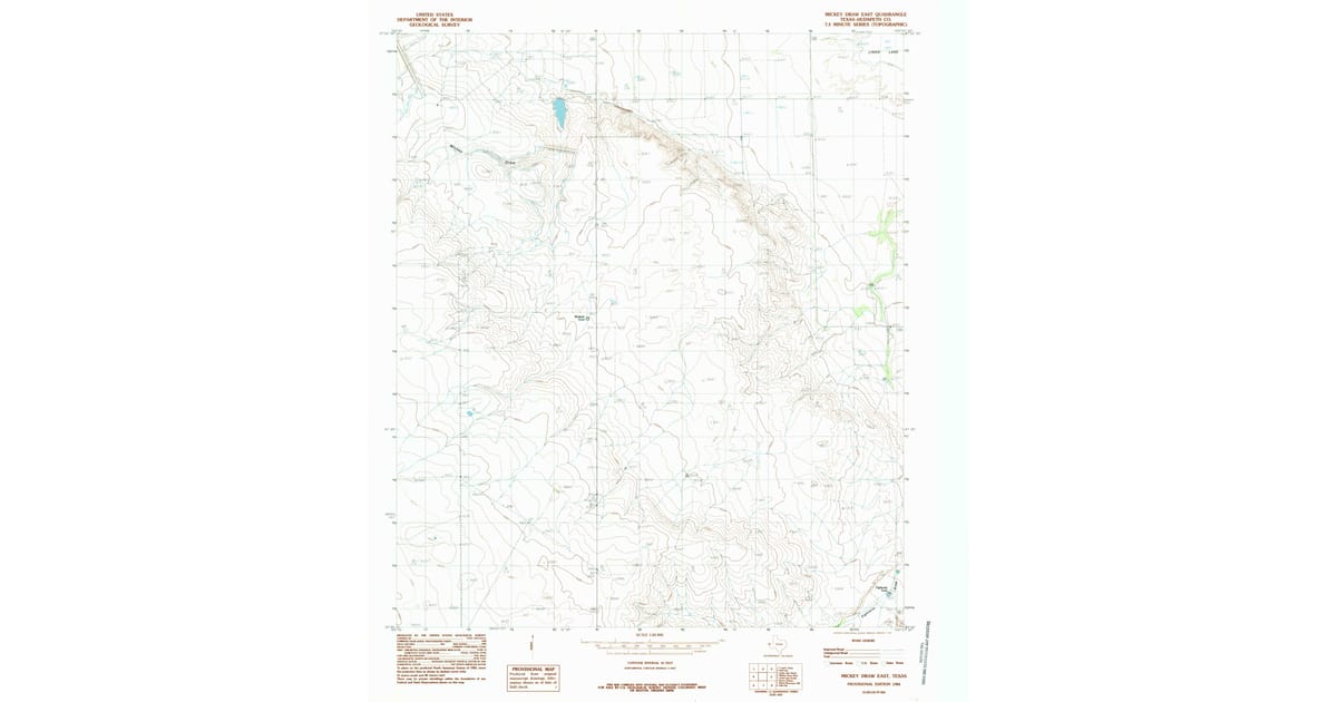 1984 Map of Mickey Draw East, Hudspeth County, TX — High-Res | Pastmaps