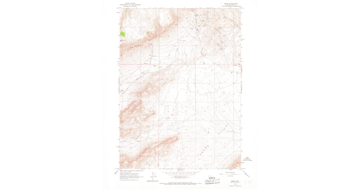 1965 Map of Midas, Elko County, NV — High-Res | Pastmaps