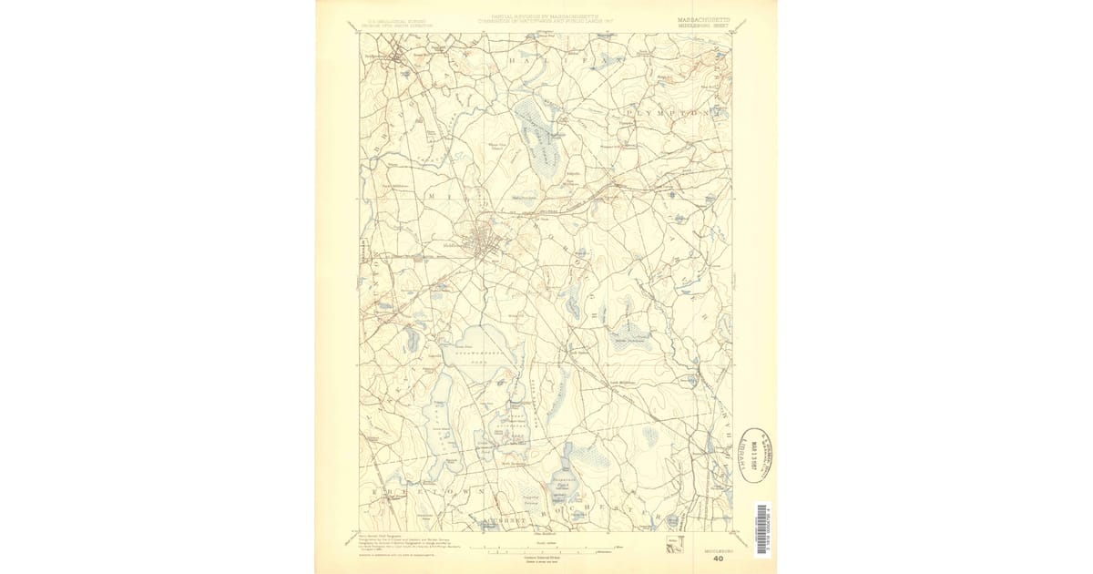 Old Maps of Middleborough, MA | Pastmaps