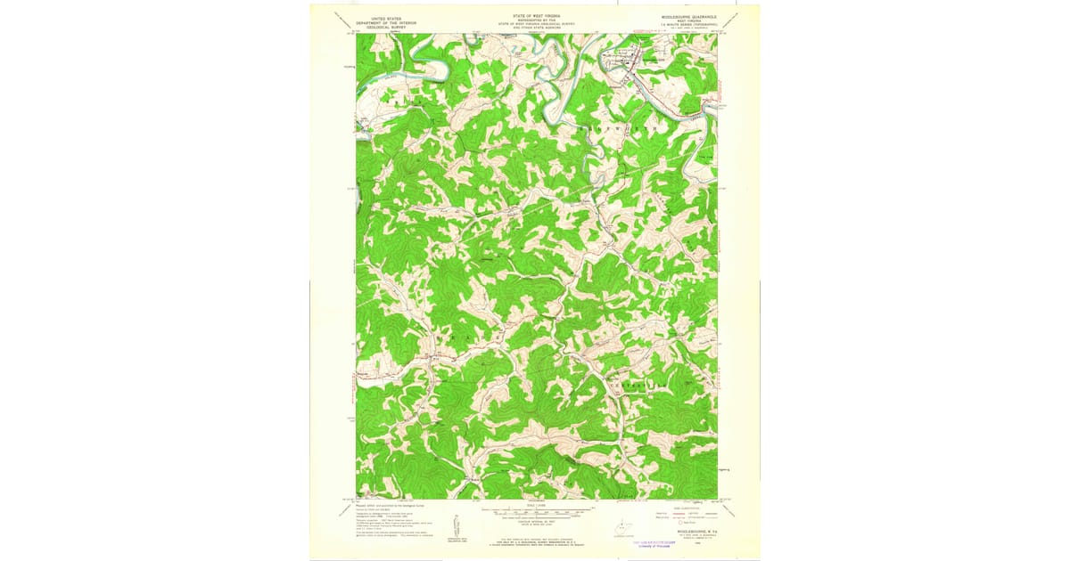 1960s Maps of Ritchie County, WV | Pastmaps