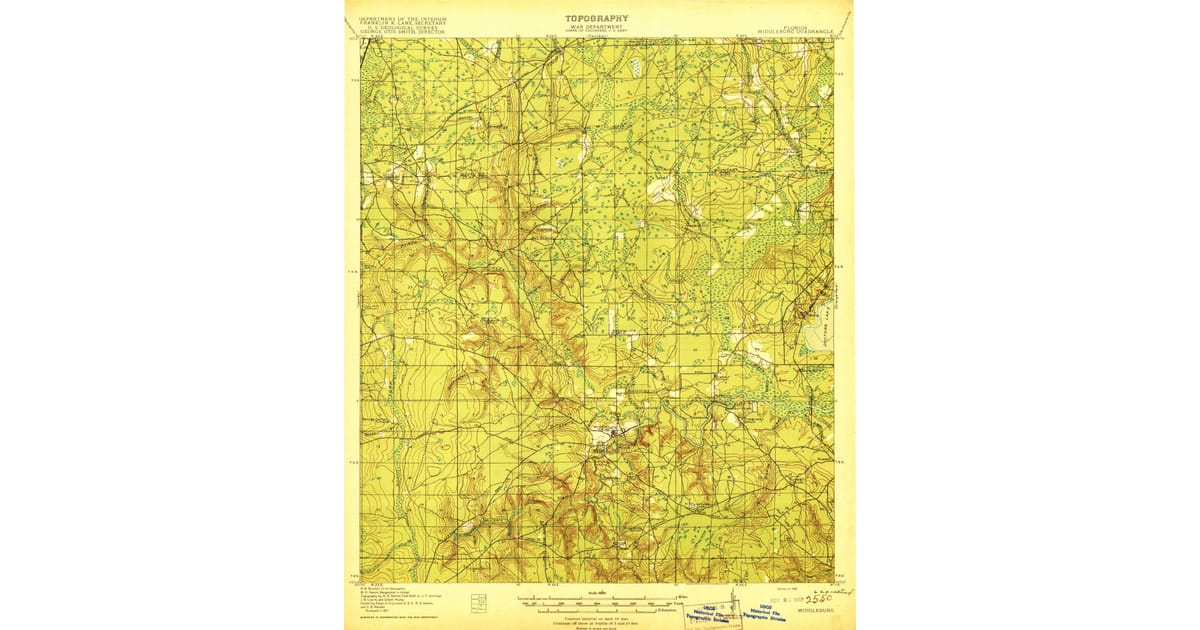 1918 Map of Middleburg, FL — High-Res, 1918 Print #2 | Pastmaps