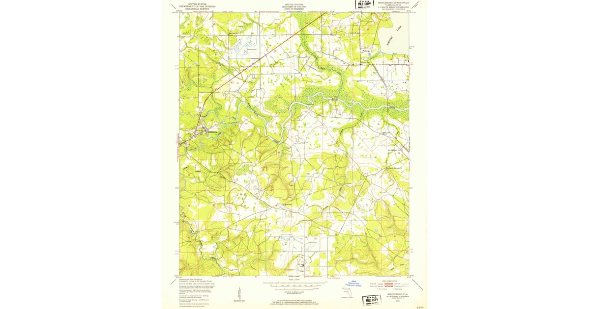 1949 Map of Middleburg, FL — High-Res | Pastmaps