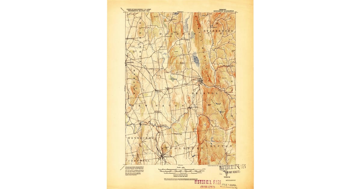 1920 Map of Middlebury, Addison County, VT — High-Res | Pastmaps
