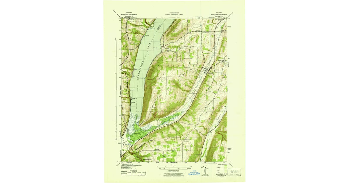 1940s Maps of Middlesex, NY | Pastmaps