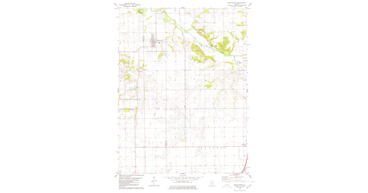 1980 Map of Middlesworth, Shelby County, IL — High-Res | Pastmaps