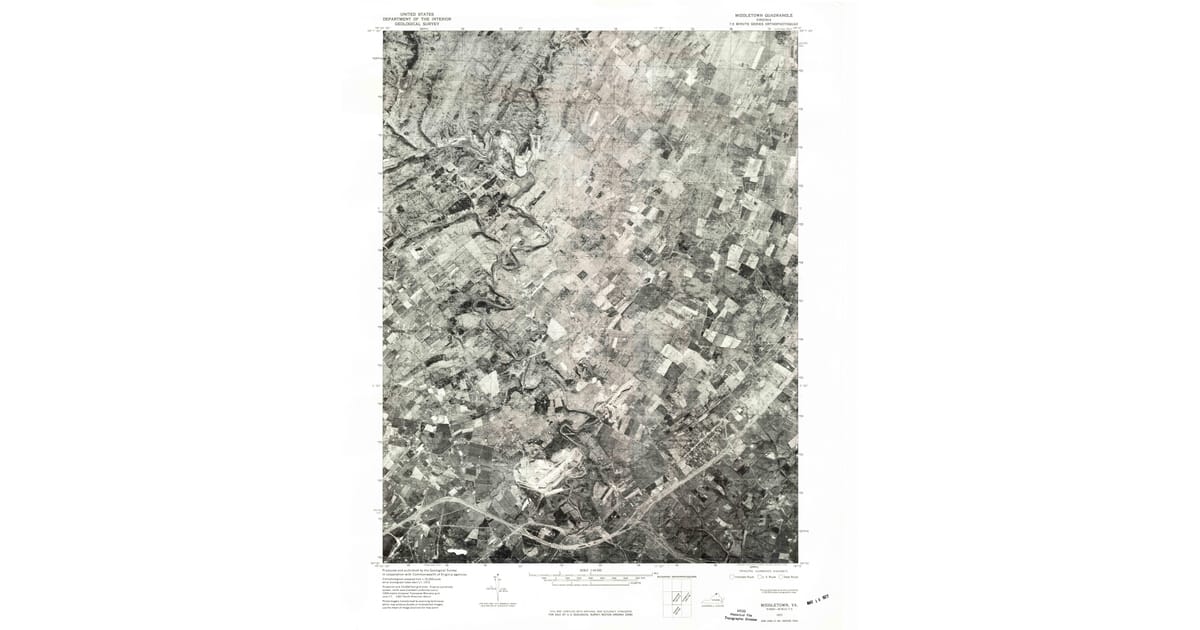 1970s Maps of Middletown, VA | Pastmaps