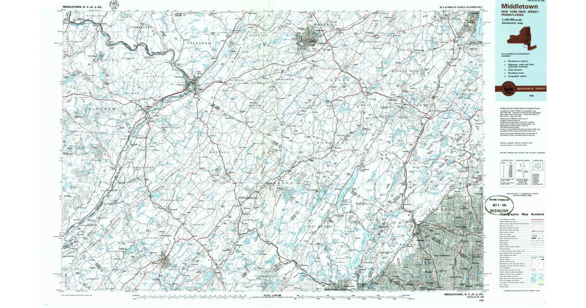 1980s Maps of Pike County, PA | Pastmaps