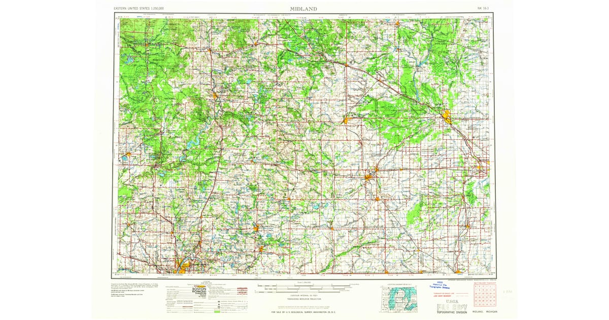 1960s Maps of Hamilton Township, MI | Pastmaps