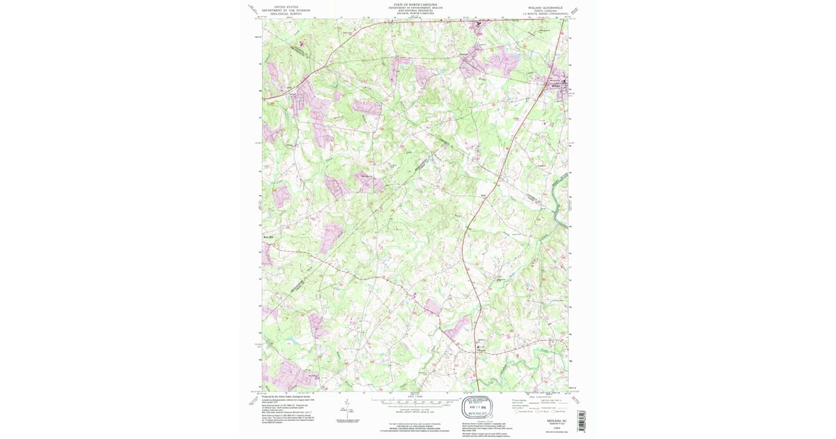 1990s Maps of Mint Hill, NC | Pastmaps