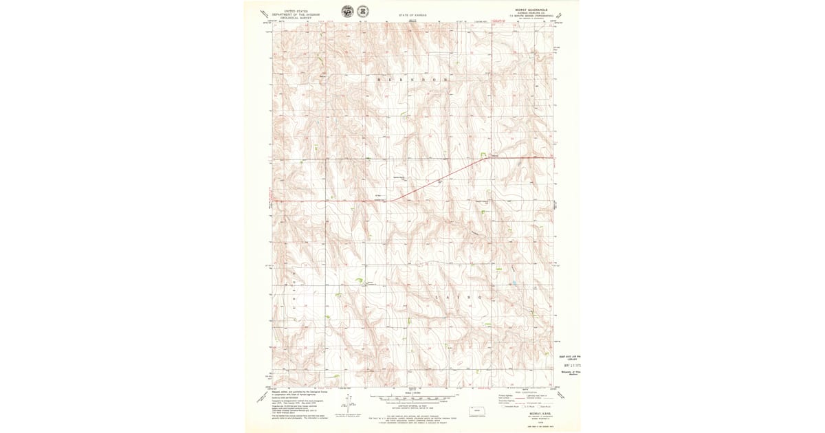 1978 Map of Midway, Rawlins County, KS — High-Res | Pastmaps
