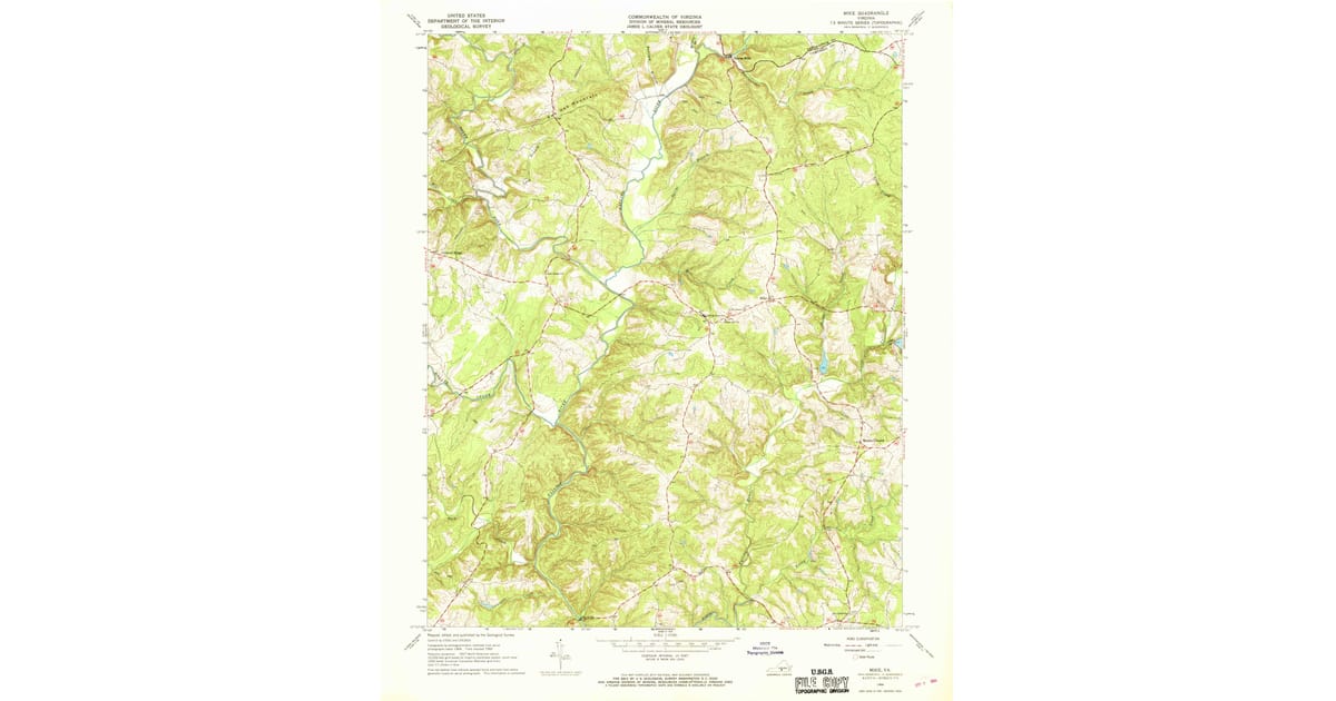 1966 Map of Mike, Campbell County, VA — High-Res | Pastmaps