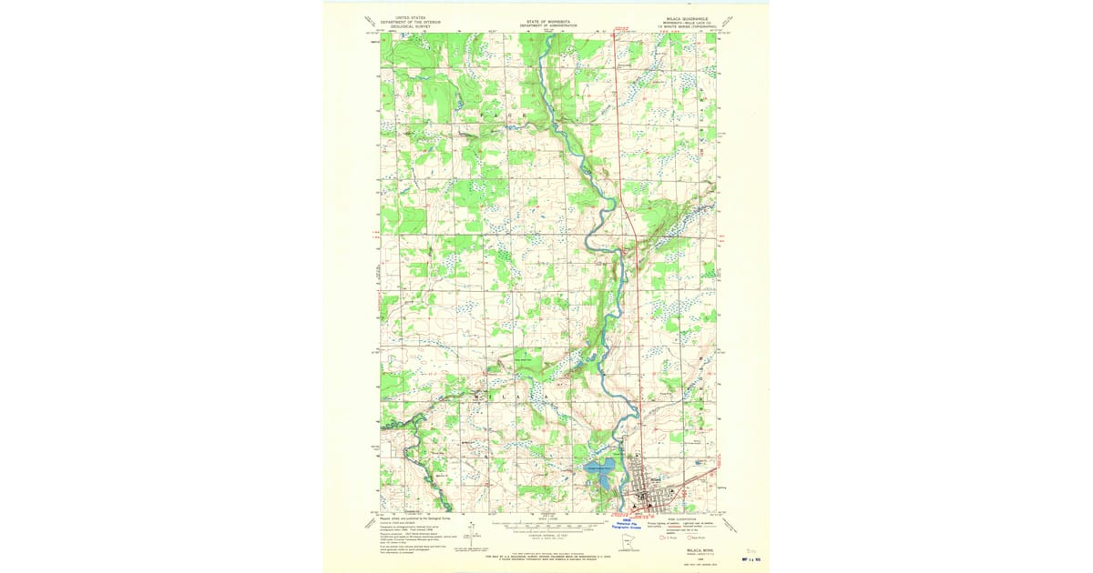 1968 Map of Milaca, MN — High-Res | Pastmaps