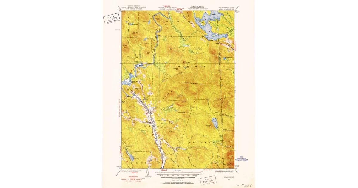 Old Maps of Dummer, NH for Academic Research | Pastmaps