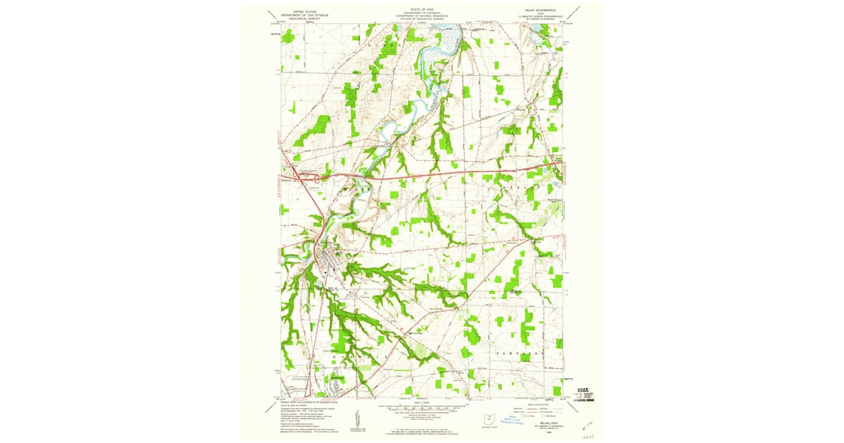 1959 Map of Milan, OH — High-Res | Pastmaps