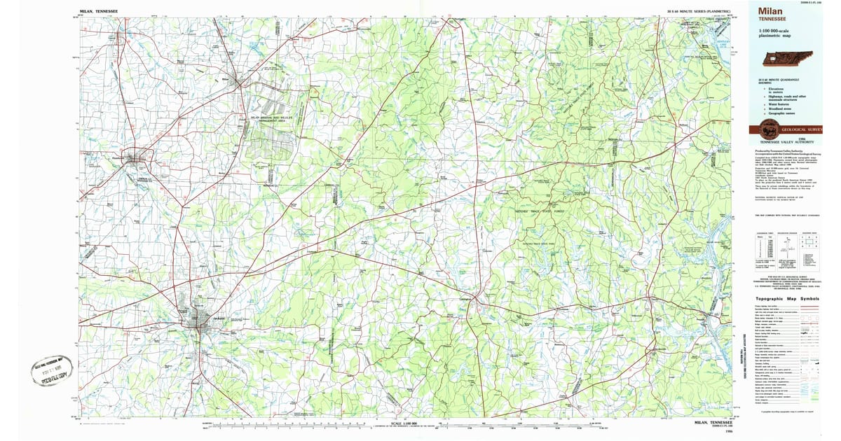 1980s Maps of Huntersville, TN | Pastmaps