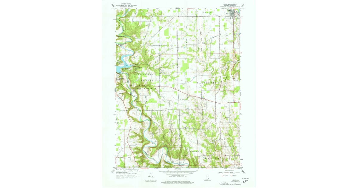 1961 Map of Milan, IN — High-Res | Pastmaps