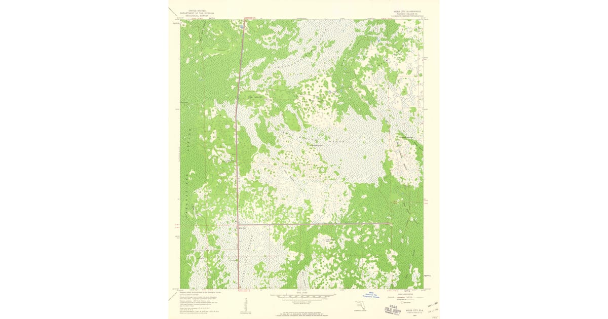 1959 Map of Miles City, Collier County, FL — High-Res | Pastmaps