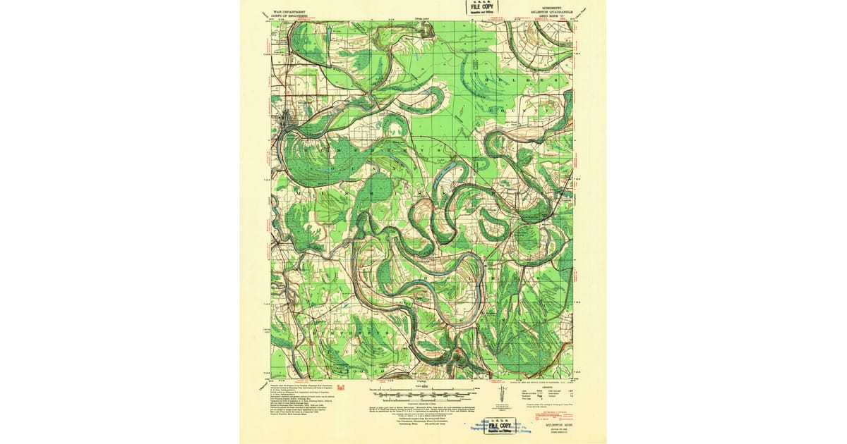 Old Maps of Pluto, MS | Pastmaps