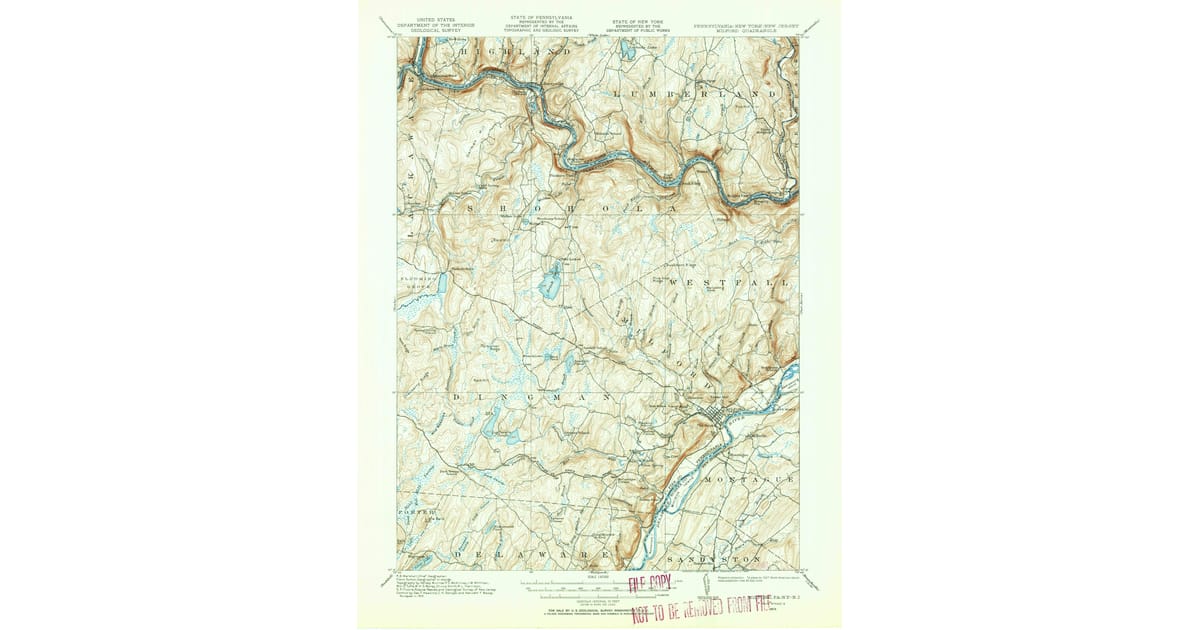 1910s Maps of Pike County, PA | Pastmaps