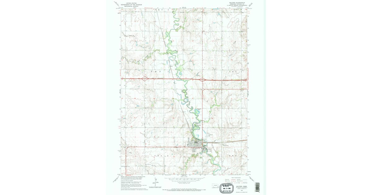 1964 Map of Milford, NE — High-Res | Pastmaps