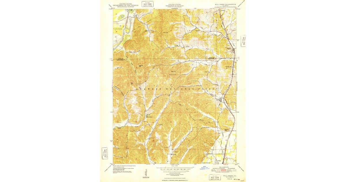 1948 Map of Mill Creek, IL — High-Res | Pastmaps