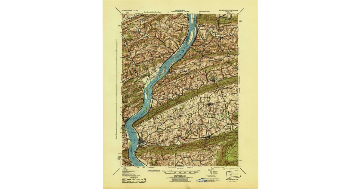 1940s Maps of Dauphin County, PA | Pastmaps