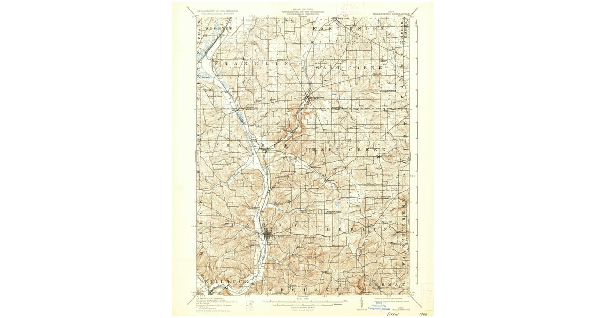 Old Maps of Berlin, OH for Genealogy | Pastmaps