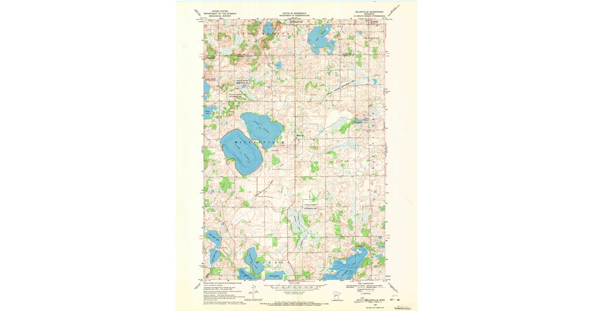1969 Map of Millerville, MN — High-Res | Pastmaps