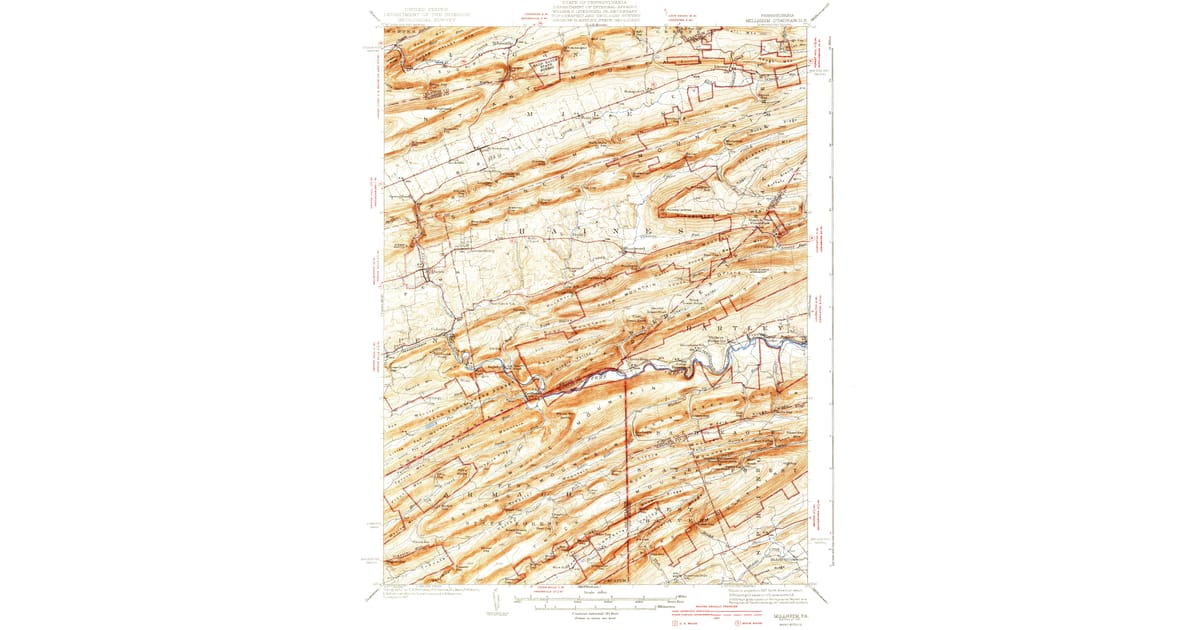 1940s Maps of Mifflin County, PA | Pastmaps