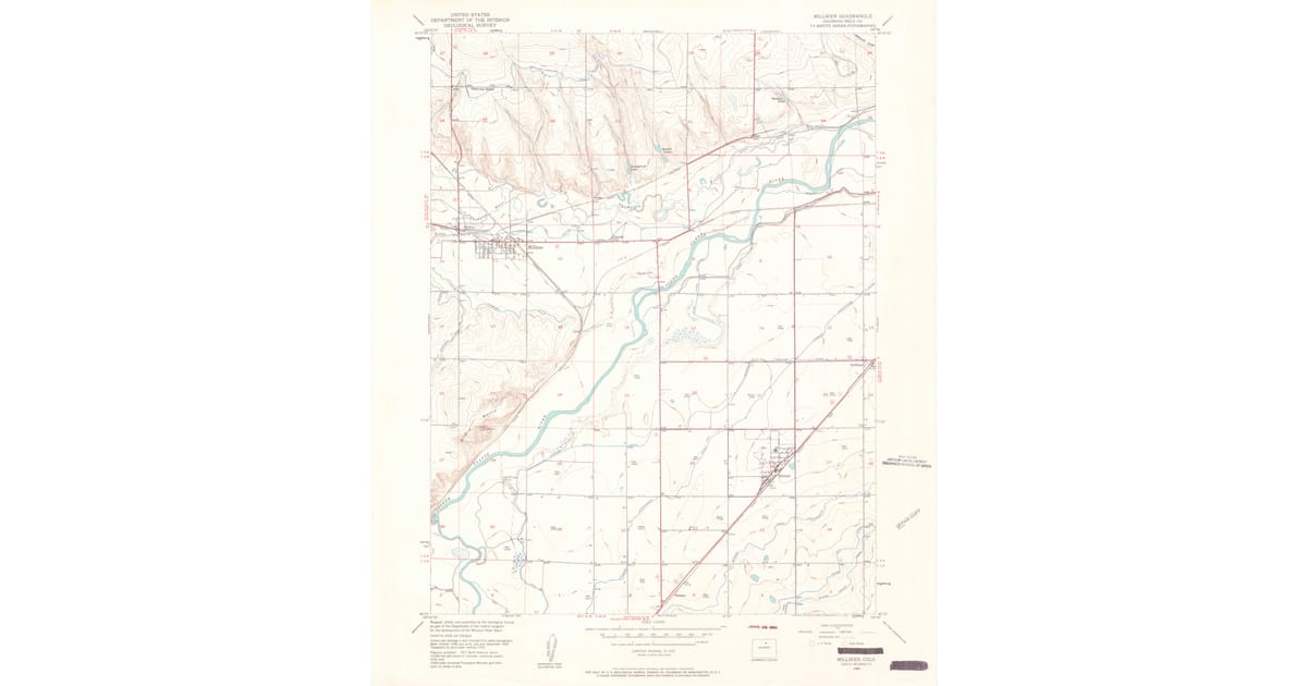 1950 Map of Milliken, CO — High-Res | Pastmaps