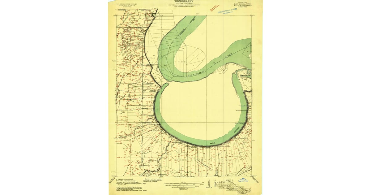 1909 Map of Millikin, East Carroll Parish, LA — High-Res | Pastmaps