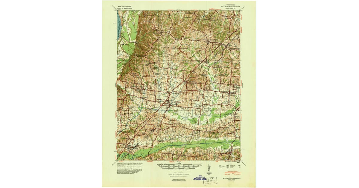 Old Maps of Munford, TN for Hiking & Exploration | Pastmaps