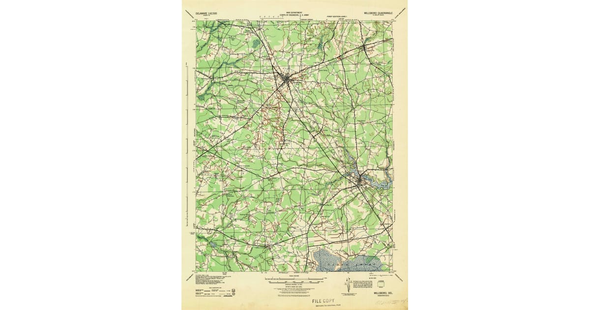 1940s Maps of Piney Grove Manor, DE | Pastmaps