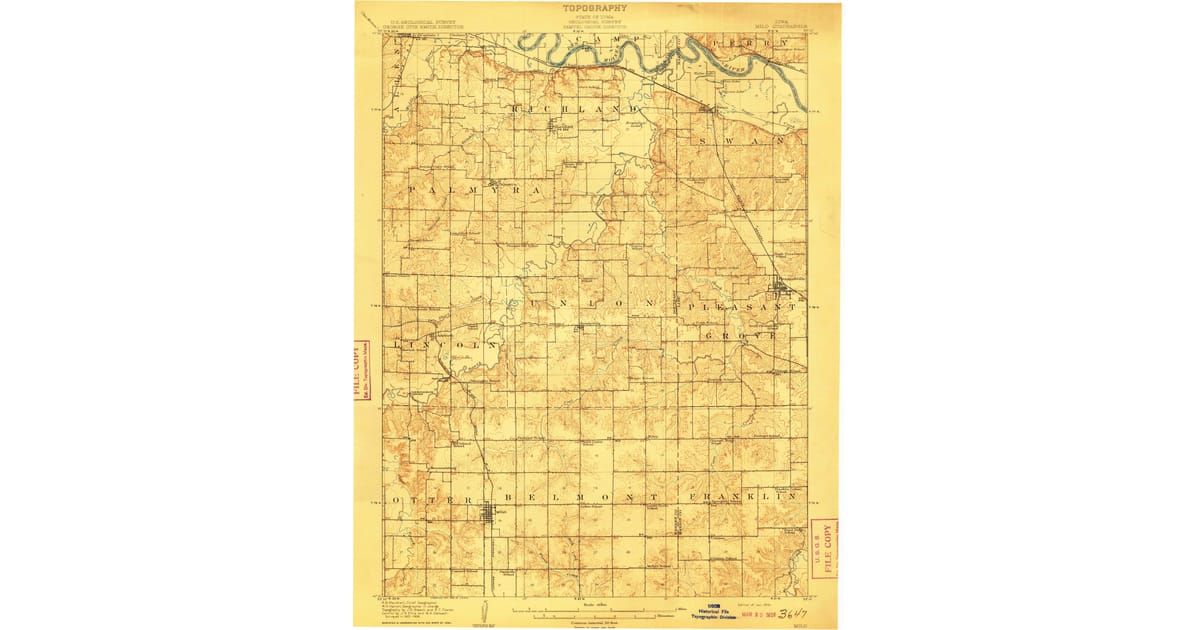 1910 Map of Milo, IA — High-Res | Pastmaps