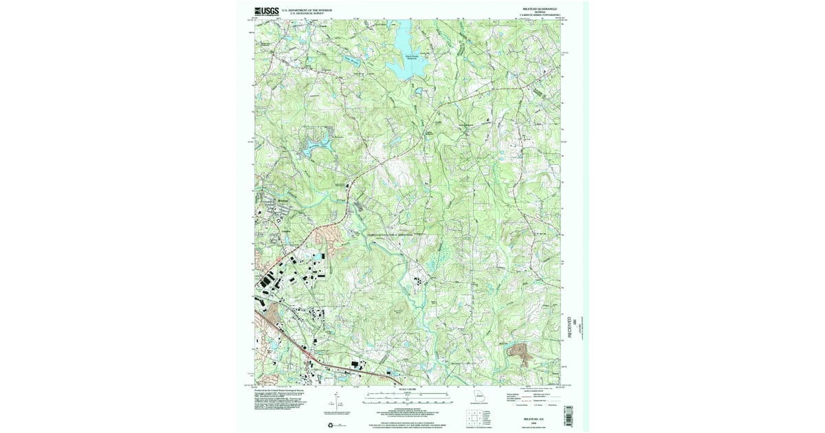 1999 Map of Milstead, GA — High-Res | Pastmaps