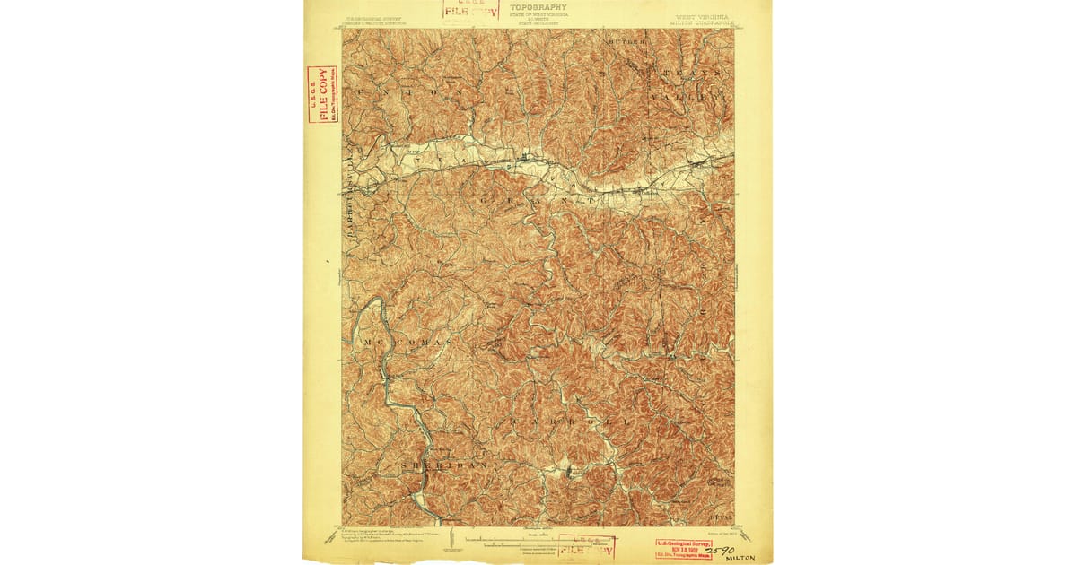 1902 Map of Milton, WV — High-Res | Pastmaps