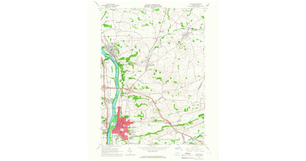 1965 Map of Milton, PA — High-Res | Pastmaps