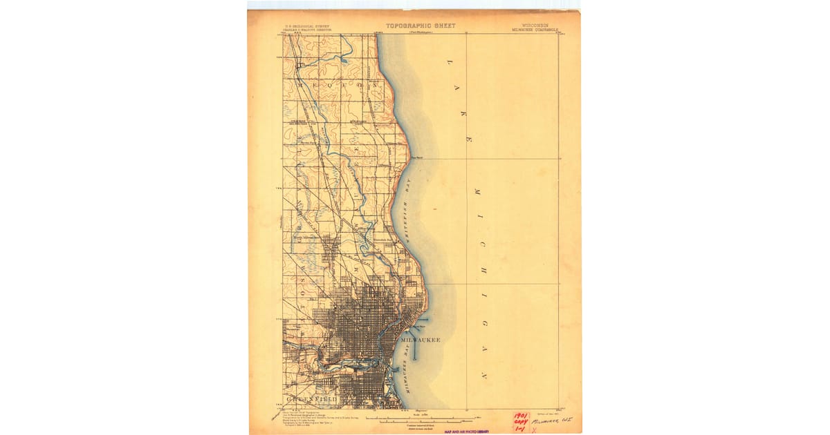 1901 Map of Milwaukee, WI — High-Res | Pastmaps