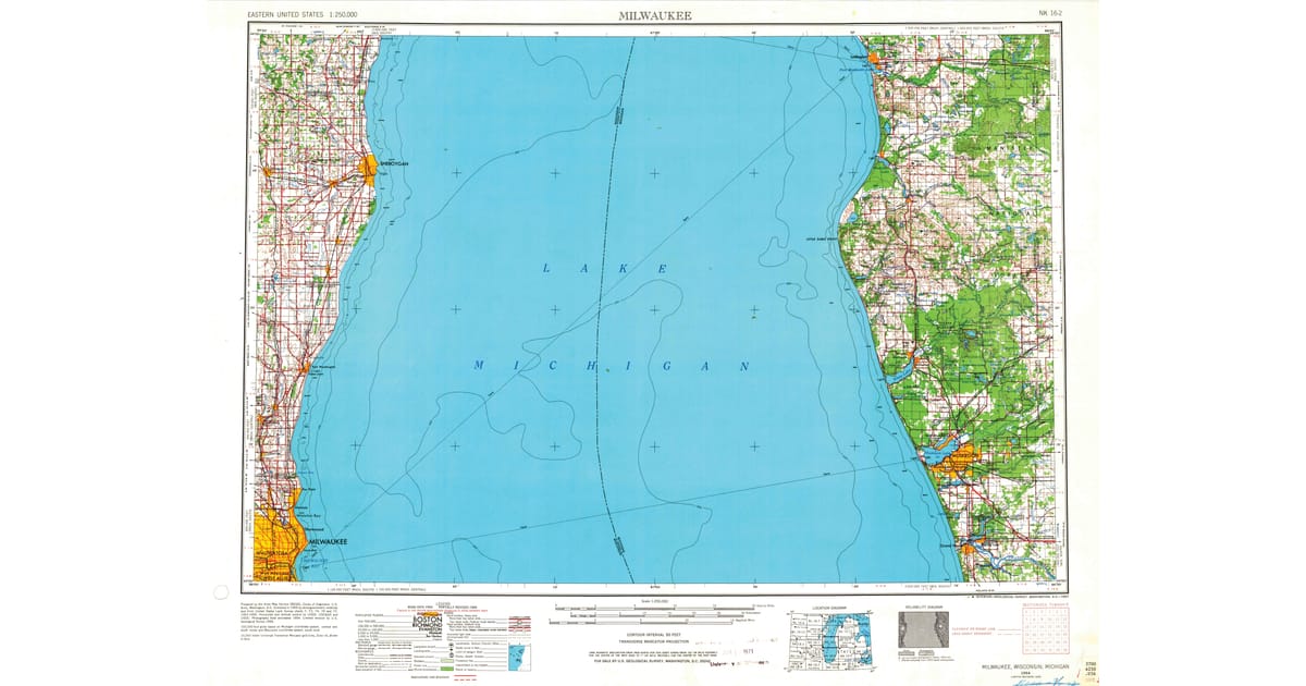1950s Maps of Eden Township, MI | Pastmaps