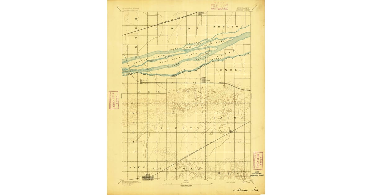 1894 Map of Minden, NE — High-Res | Pastmaps