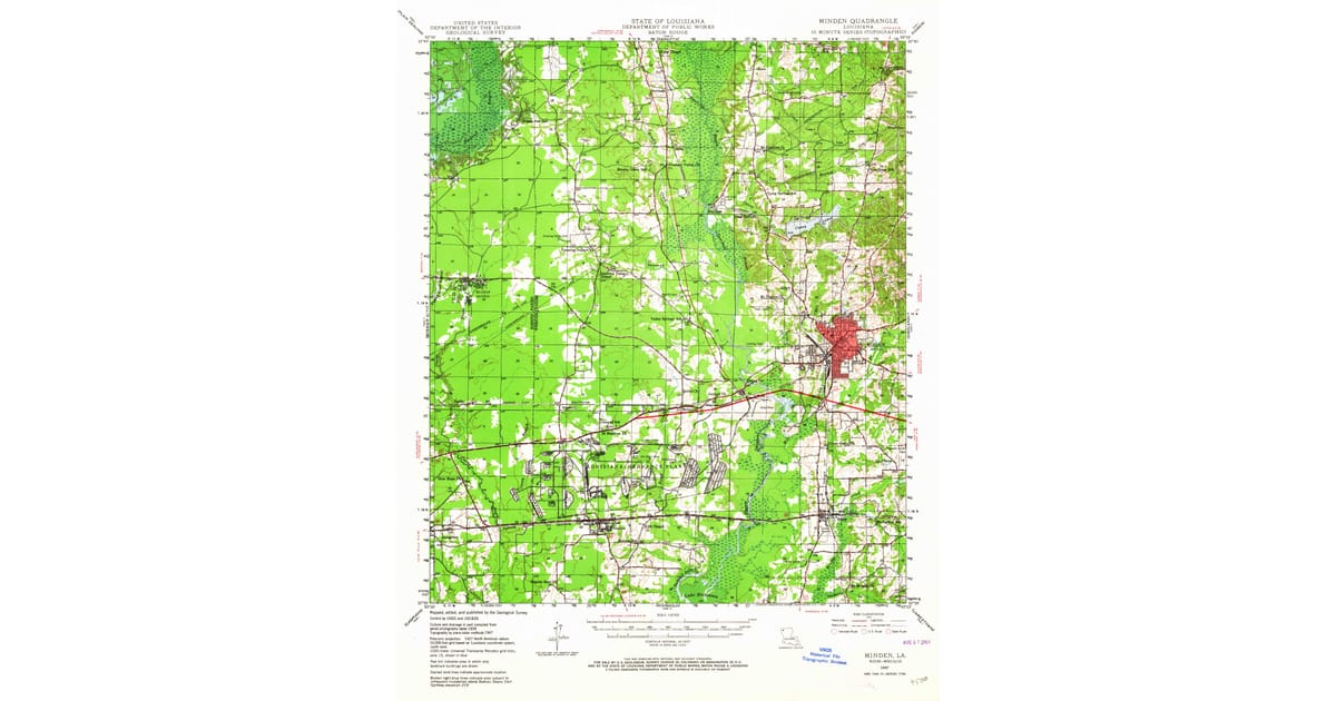 Old Historical Maps of Pace, LA | Pastmaps