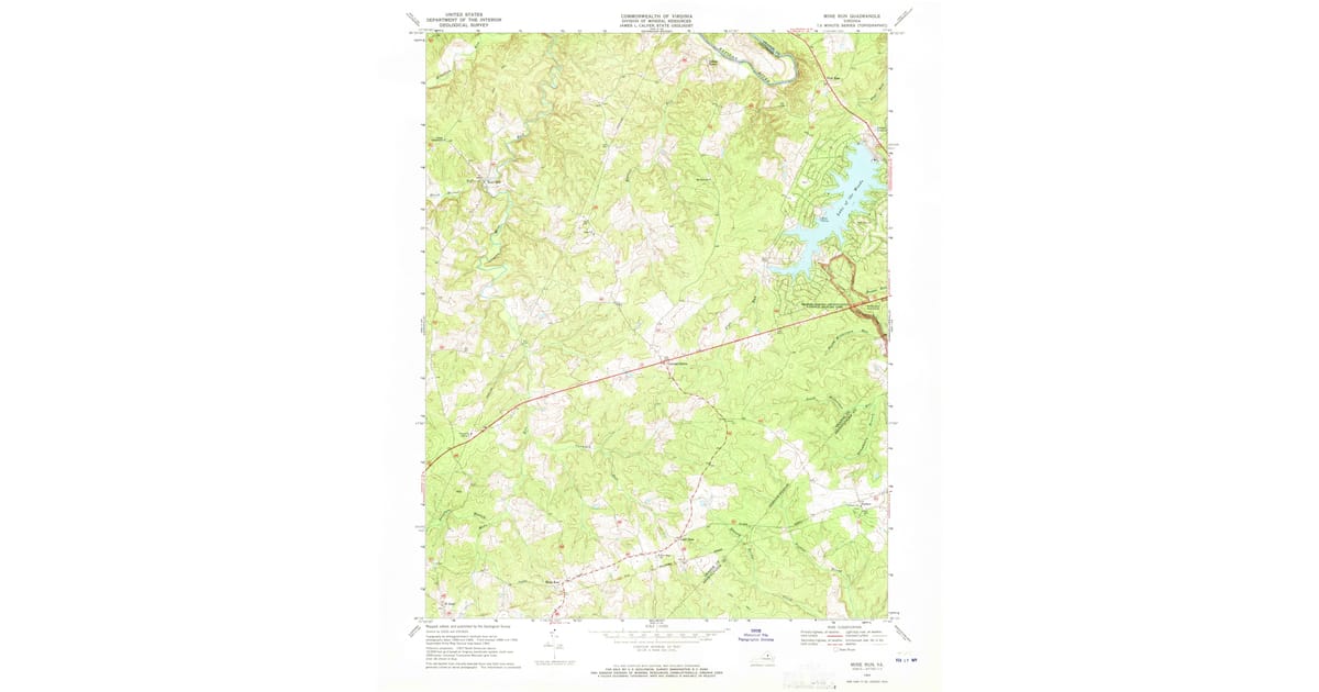 1969 Map of Mine Run, Orange County, VA — High-Res | Pastmaps