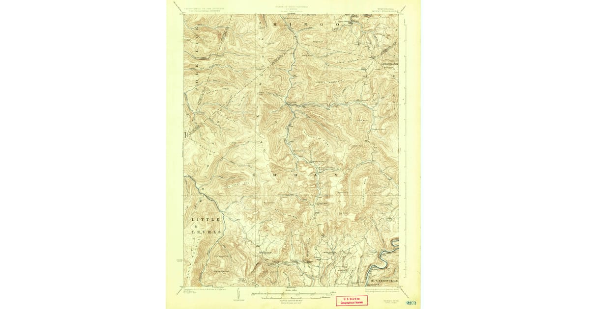 1925 Map of Mingo, Pocahontas County, WV — High-Res | Pastmaps