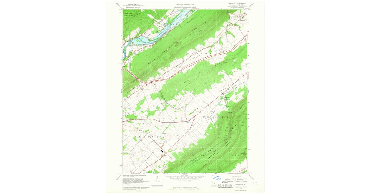 1966 Map of Mingoville, PA — High-Res | Pastmaps