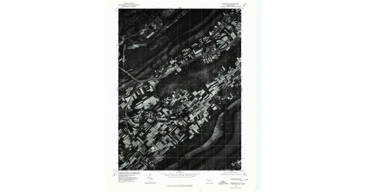 1977 Map of Mingoville, PA — High-Res | Pastmaps