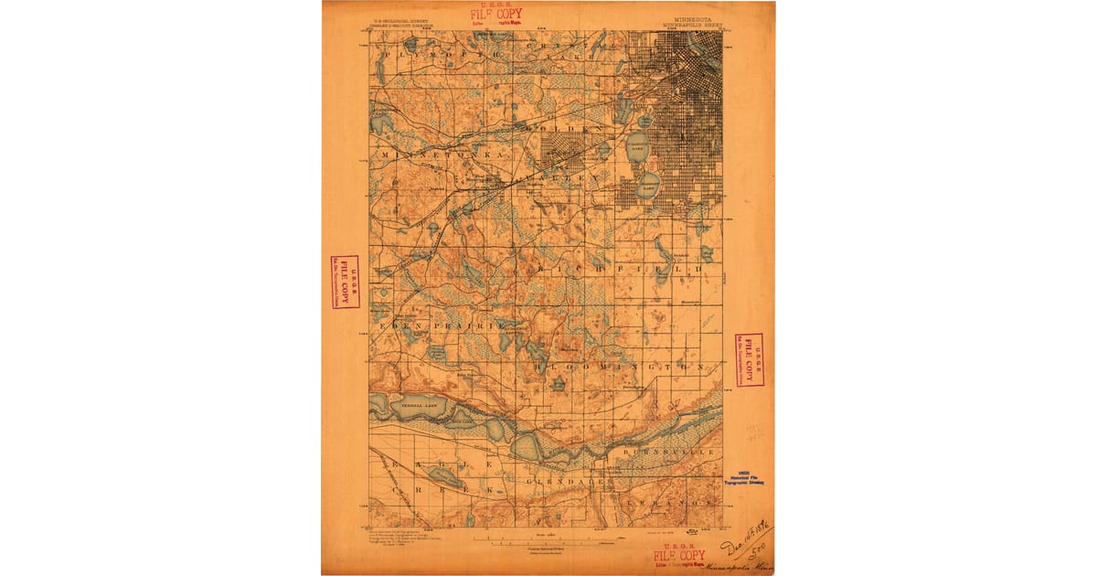 1890s Maps of Hopkins, MN | Pastmaps