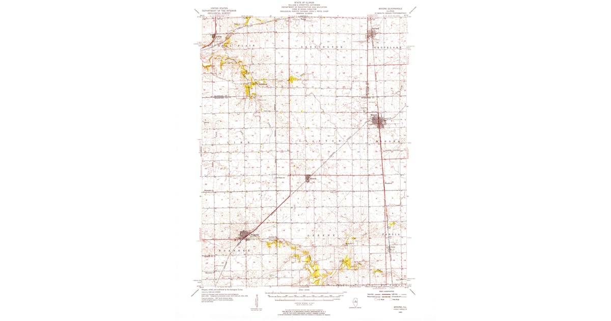 1955 Map of Minonk, IL — High-Res | Pastmaps