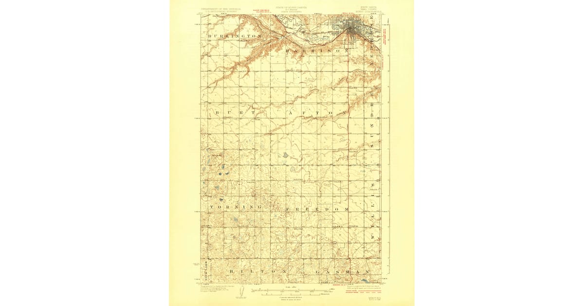 Old Maps of South Prairie, ND | Pastmaps